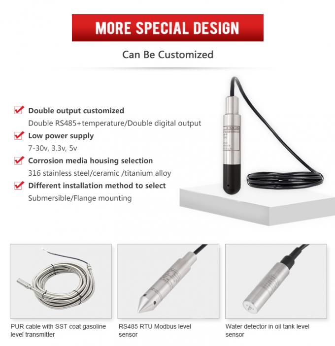 Dirty Liquid Detection Electronic Liquid Level Indicator 8~30Vdc Boiler ...