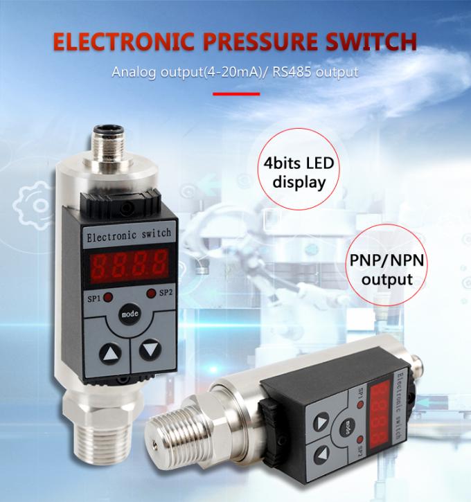 Water Pump Digital Pressure Transducers 4-20ma Digital Pressure Control ...