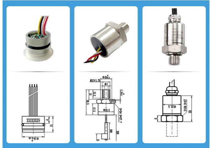 Diffused Silicon I2c Water Pressure Sensor 24 Bit I2c Pressure Transducer